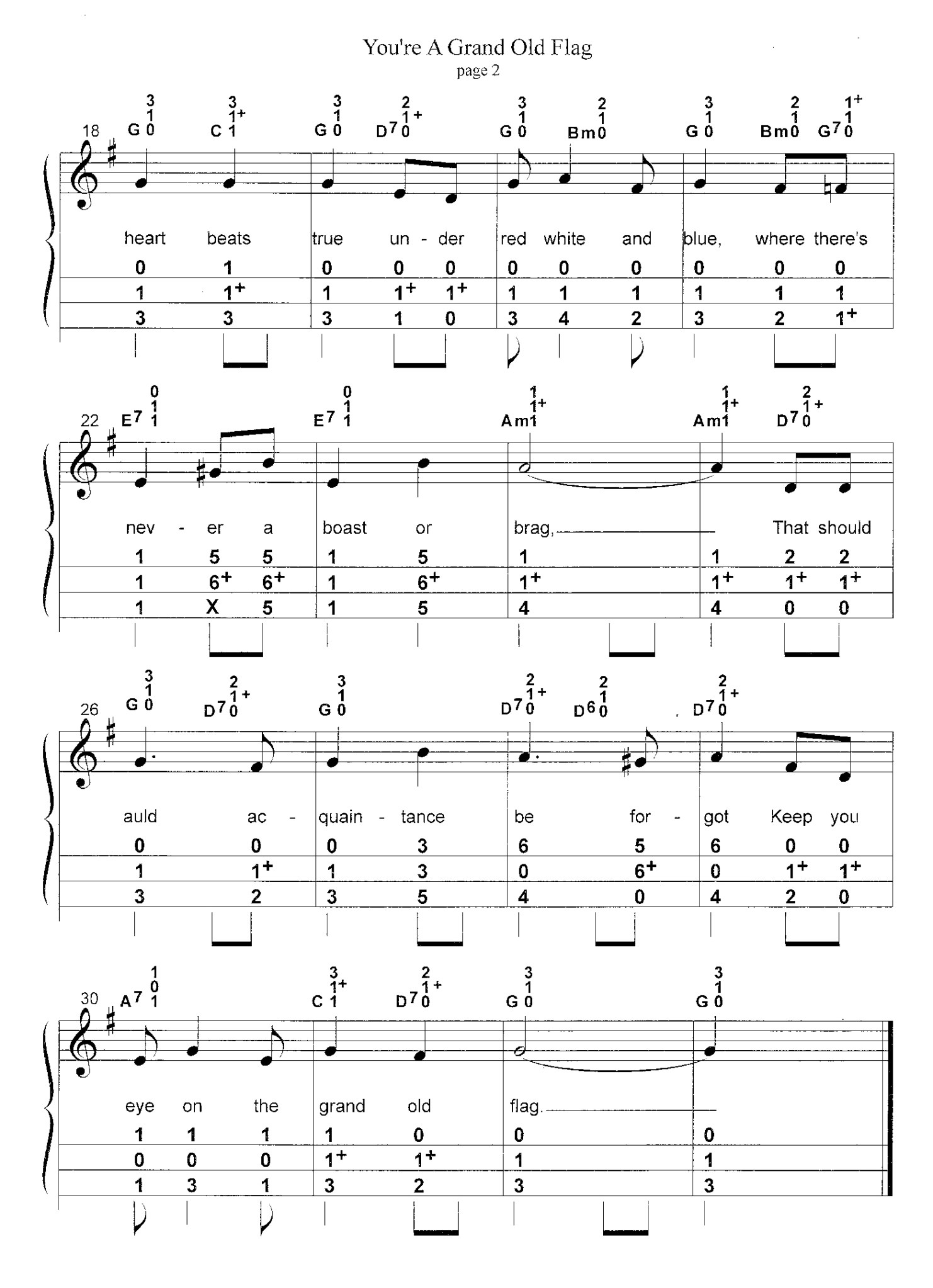 You’re A Grand Old Flag – Dulcimer Jambalaya